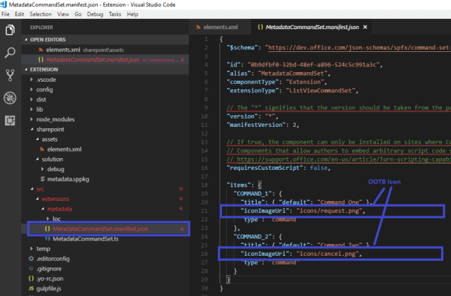 SharePoint Framework (SPFX) Extension - Add Custom Icon To List View ...