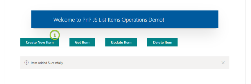 SharePoint List Items CRUD Operations Demo Using PnPJS In React based ...