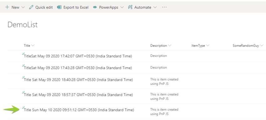 SharePoint List Items CRUD Operations Demo Using PnPJS In React based ...