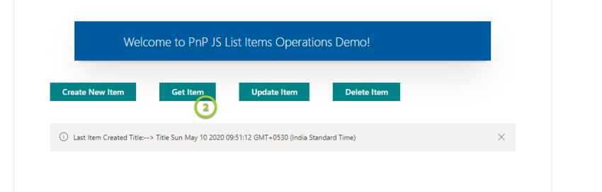 SharePoint List Items CRUD Operations Demo Using PnPJS In React based ...