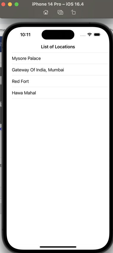 Show Locations On Map Using Mapkit And Corelocation