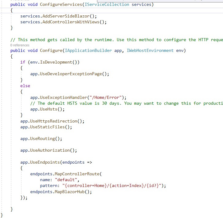 Simple Blazor Components In .NET CORE MVC 3.1