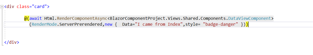 Simple Blazor Components In .NET CORE MVC 3.1