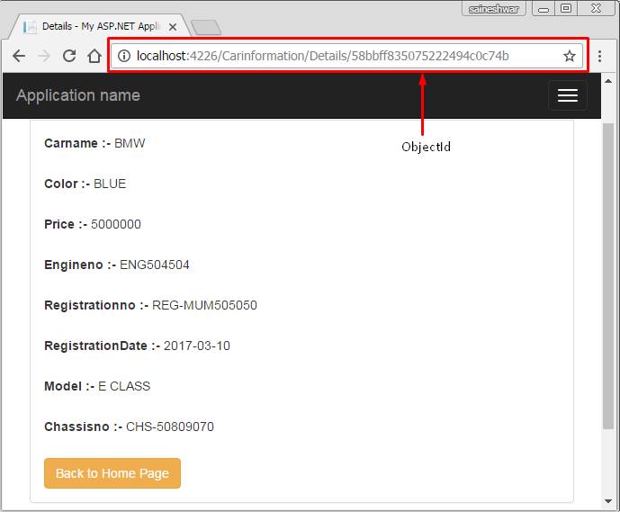 Simple Crud Operation Using Aspnet Mvc And Mongodb