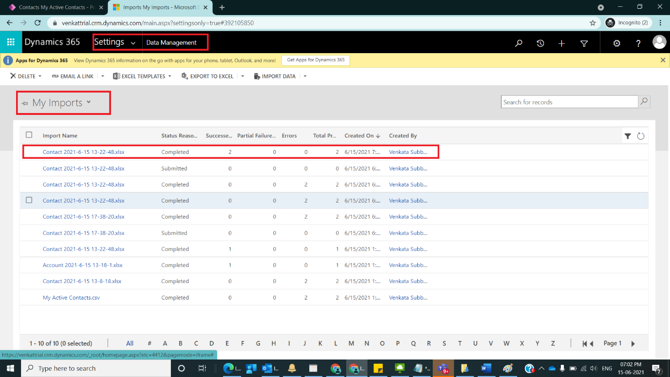 Simple Data Import Of Contacts In Dynamics 365 Crm