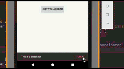 Snack Bar In Android Using Android Studio
