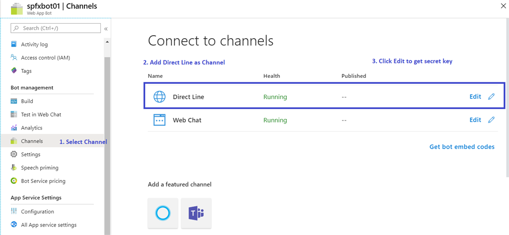 Spfx Bot Using Azure Bot Framework Sdkv4 With Luis And Qna Maker
