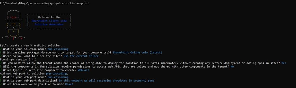 SPFx Cascading Dropdown In Property Pane SPFx Cascading Dropdown In Property Pane