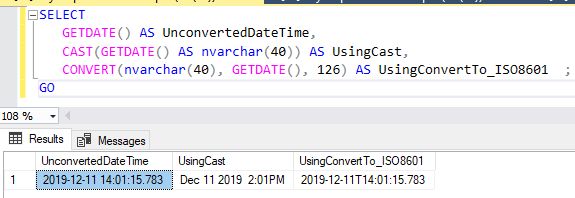 SQL Cast And Convert Statement