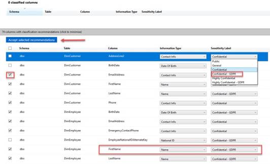 SQL Data Discovery And Classification In SSMS