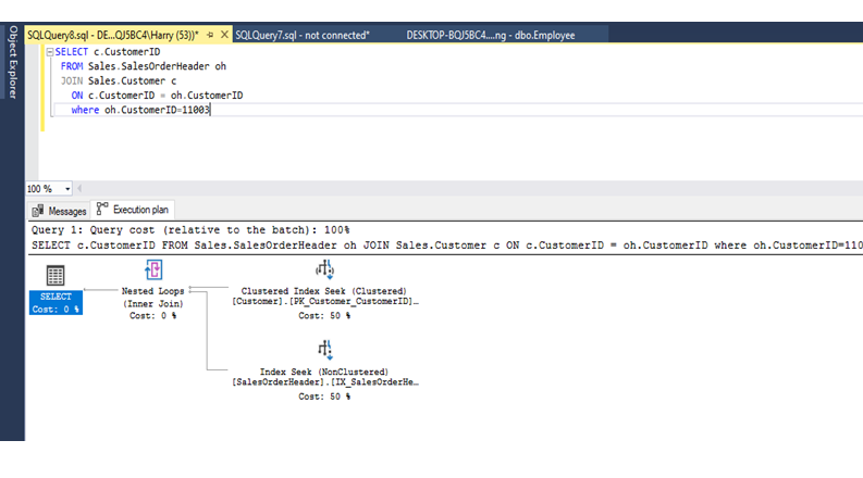 SQL Query Execution Plan Operations