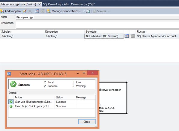 SQL Server 2014 Database Backup - Encryption SQL Server 2014 Database Backup - Encryption