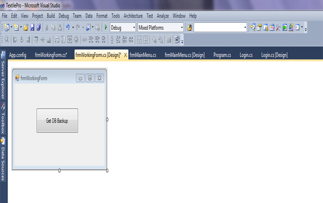 Sql Server Db Backup Using Stored Procedure In Winform Application 4257