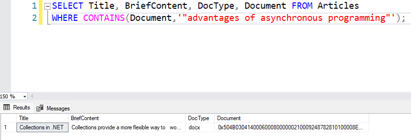 SQL Server Full-Text Searching - Practical Approach