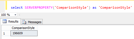 SQL Server - Get The Collation Details