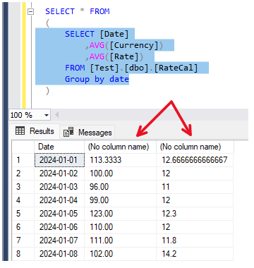 Making subquery workable