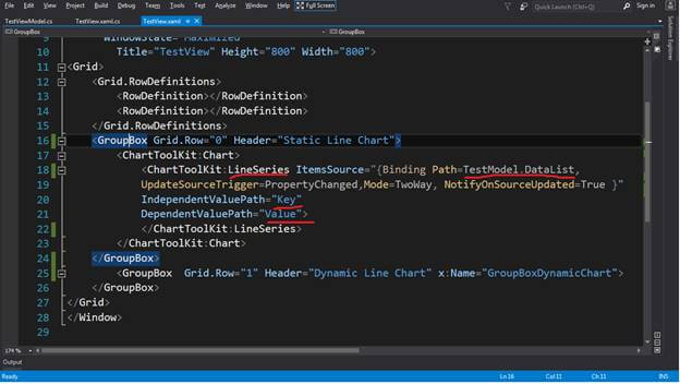 Static And Dynamic Line Chart In Wpf With Mvvm Pattern Using Prism Library