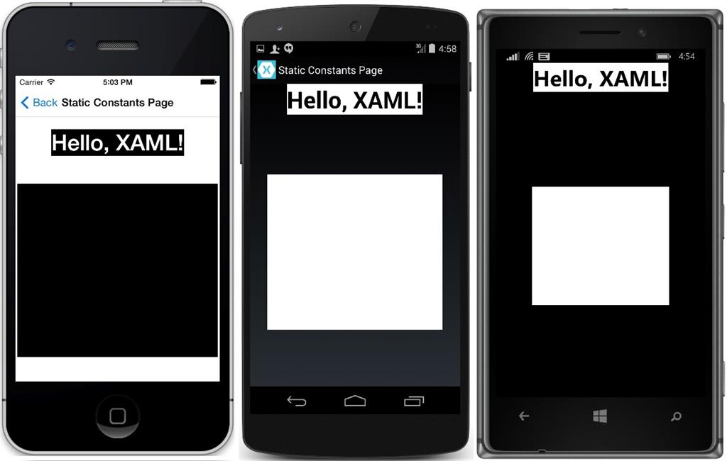 Static Resource Using Xamarin.Forms Version (1.0)