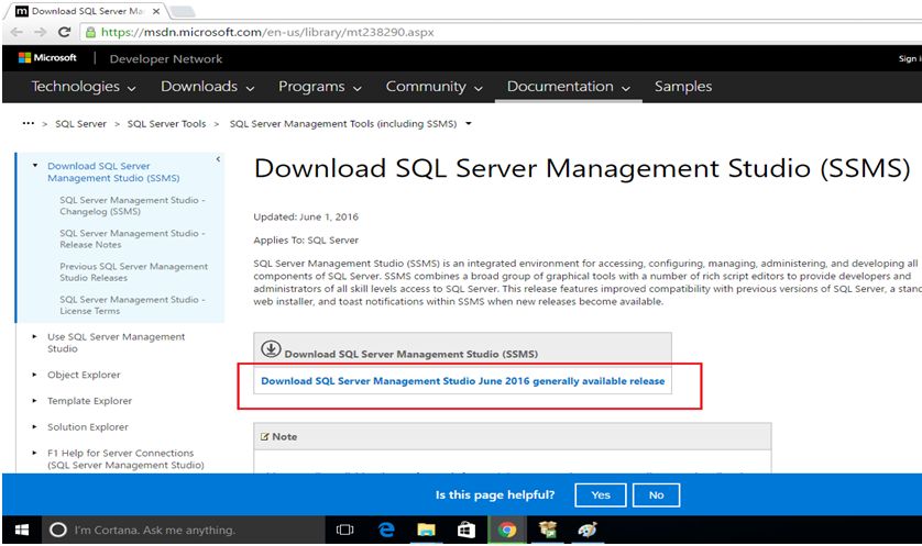 Step by Step Guide To Install SQL Server 2016, SSMS And SSDT Tool