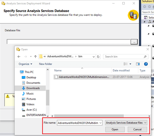 Step By Step Guide To Setup Sample SSAS Multi Dimension Cube