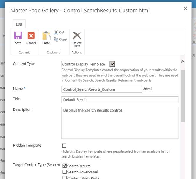 Steps To Create Custom Display Templates In Sharepoint 2013