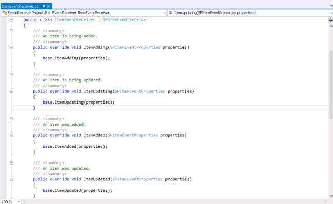 Steps To Create Item Event Receivers In SharePoint 2013 Using C# Server Object Model