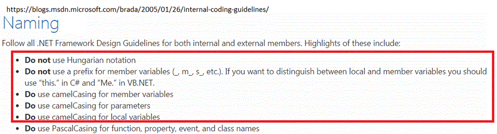 Stop Using Var Everywhere And Think Before Using Underscore With Private Variable In C