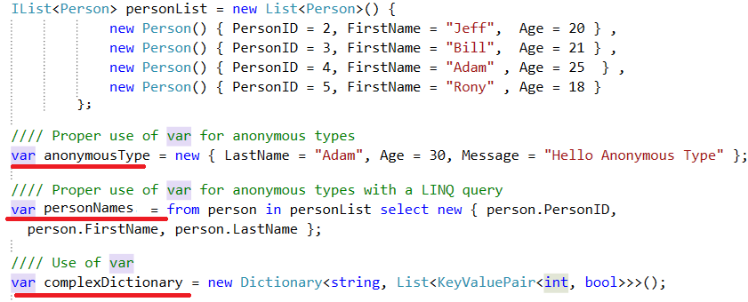 Stop Using Var Everywhere And Think Before Using Underscore With Private Variable In C