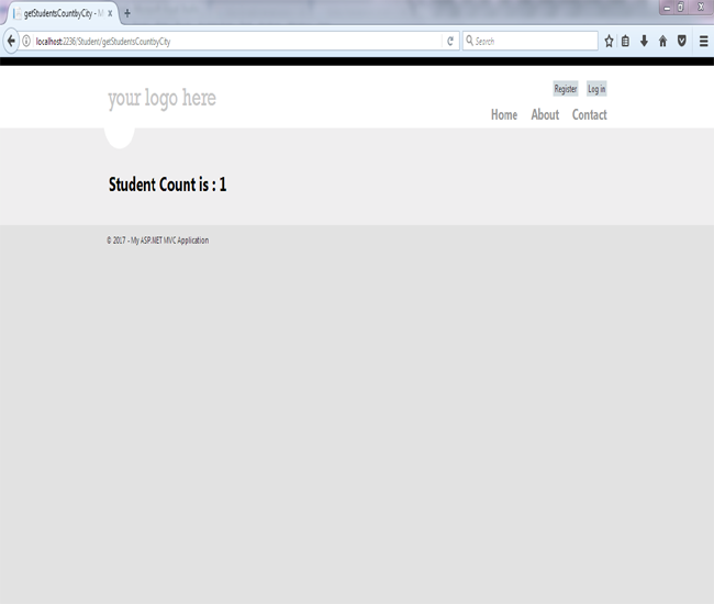 Stored Procedure With Input And Output Parameter Using Entity Framework 0002