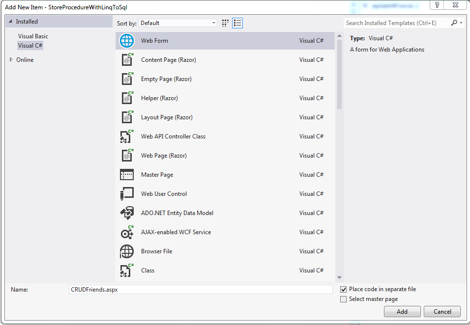 Stored Procedure With Linq To Sql 1876