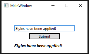 Styling In WPF
