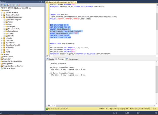 Table Partitioning In SQL Server