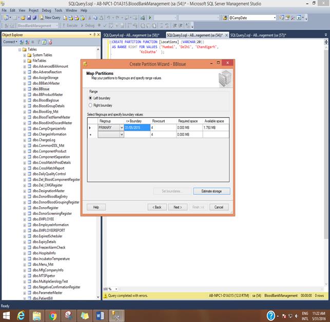 Table Partitioning In SQL Server
