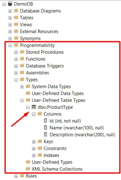 Table-Valued Parameters in SQL Server