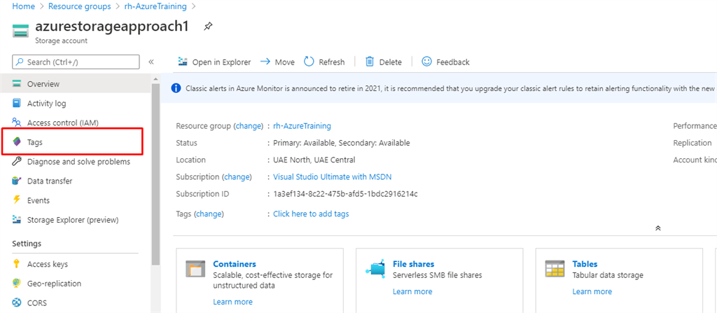 Tagging In Azure Resource Groups