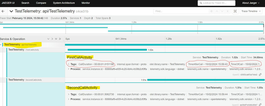 Telemetry in ASP.Net Core Web API