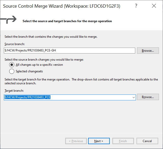 Source Control (2-2), TFS - Merge