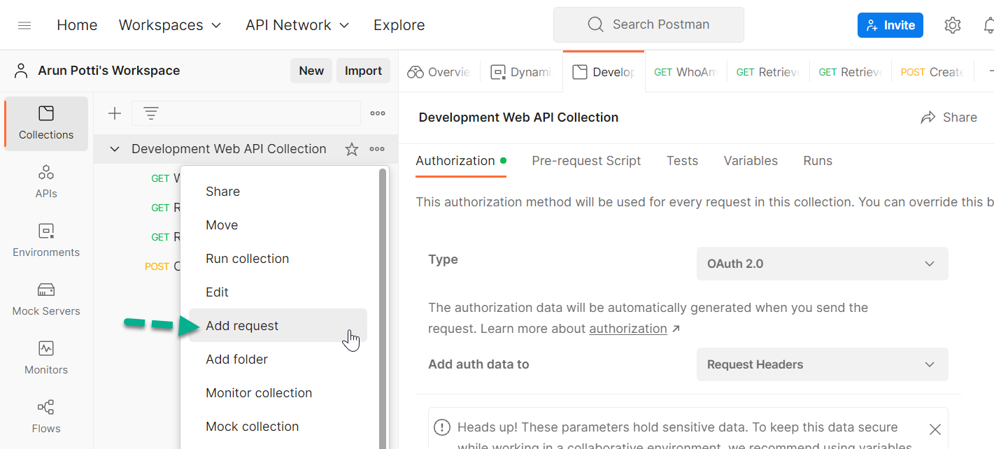 How To Update The Table Row Values In A Dataverse Environment From Postman
