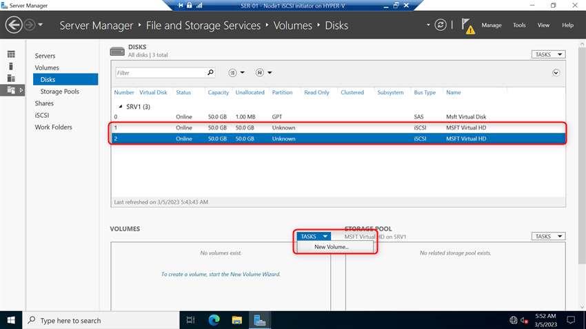 Install And Configure Two Node Failover Cluster 0689