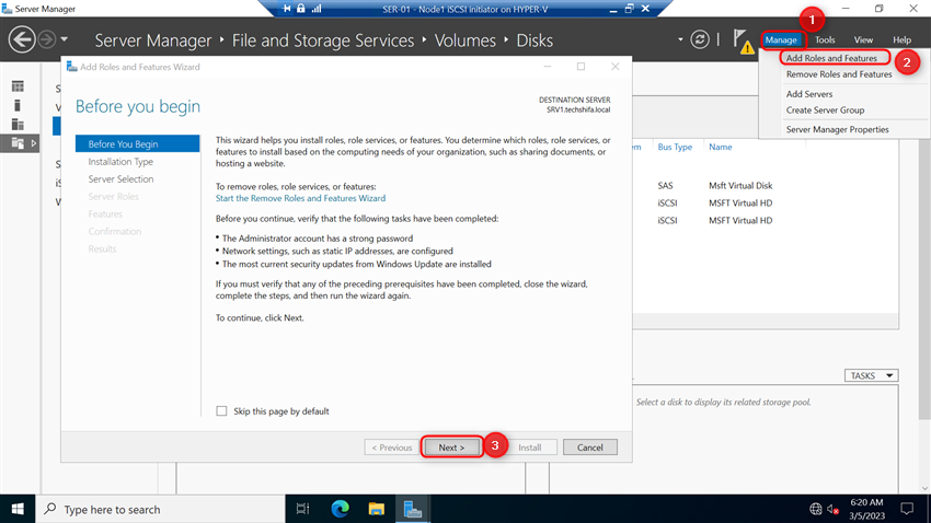 Install And Configure Two Node Failover Cluster