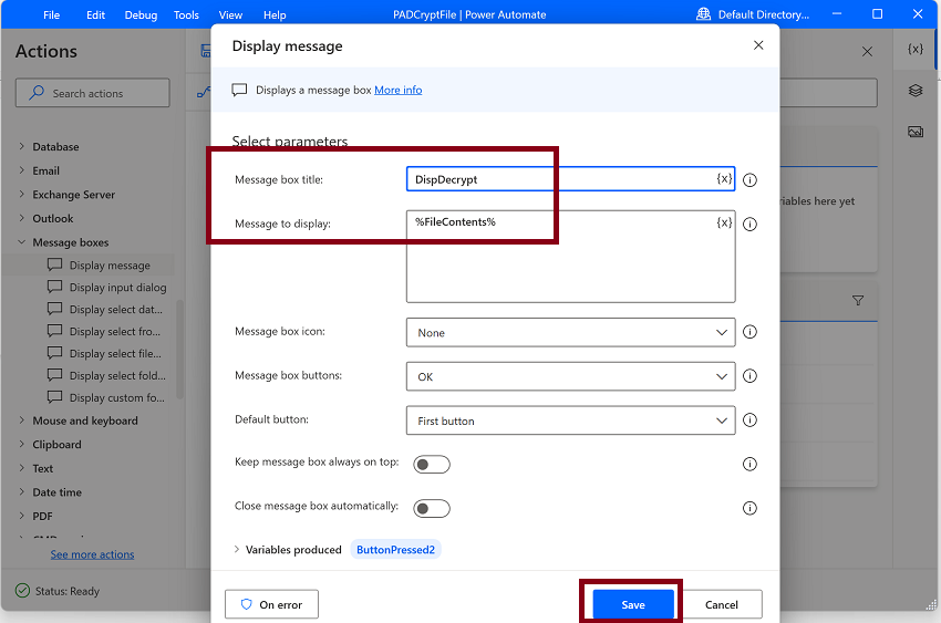 Cryptography actions with File in Desktop flow using Microsoft Power ...