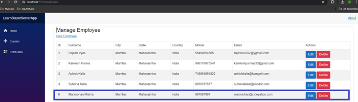 Understanding CRUD Operation in Blazor