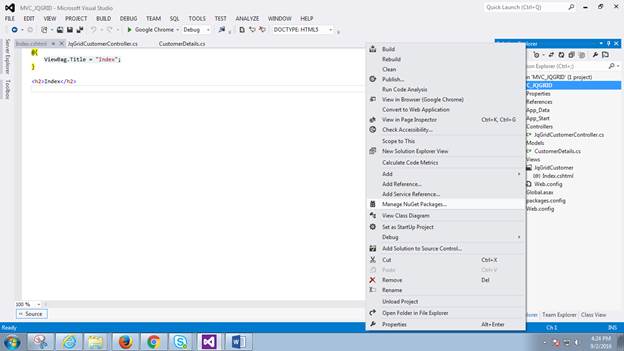 Cascading DropDownList In jqGrid Using MVC