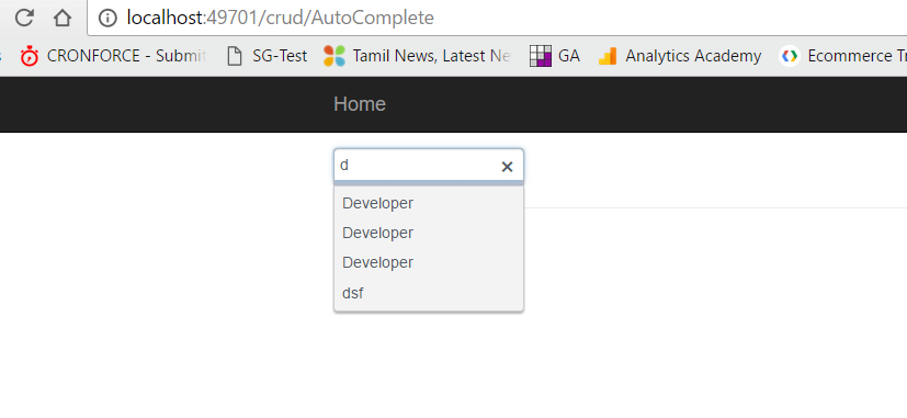 Implement Autocomplete Control Using Kendo Ui With Entity Framework And Web Api