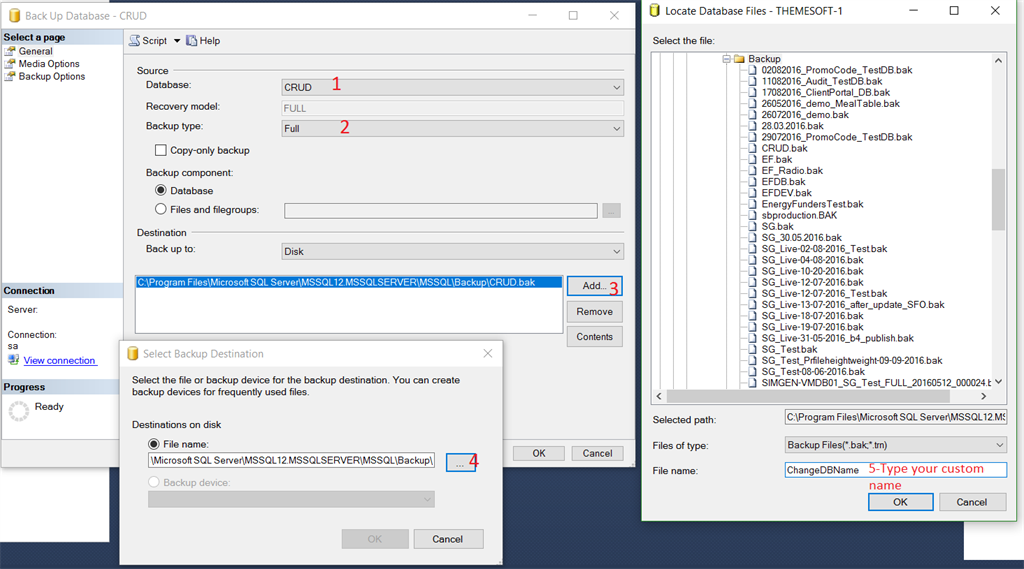 Generate Backup And Script File In Sql Server 2014 Sql Dba School