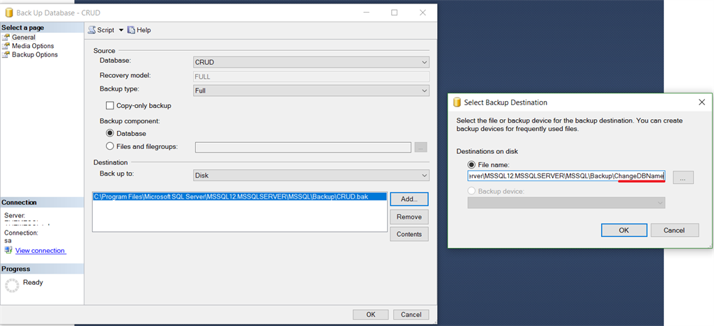 Generate Backup And Script File In Sql Server 2014 Sql Dba School