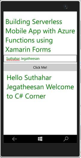 Building Serverless Mobile App With Azure Functions Using Xamarin.Forms Building Serverless Mobile App With Azure Functions Using Xamarin.Forms