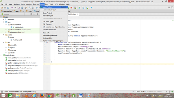 How To Add Custom Font To Android Textview