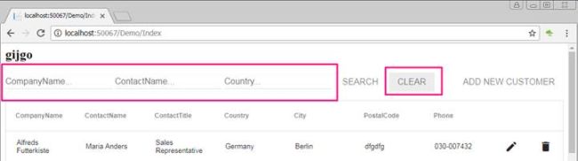 Using Gijgo Grid With ASP.NET MVC