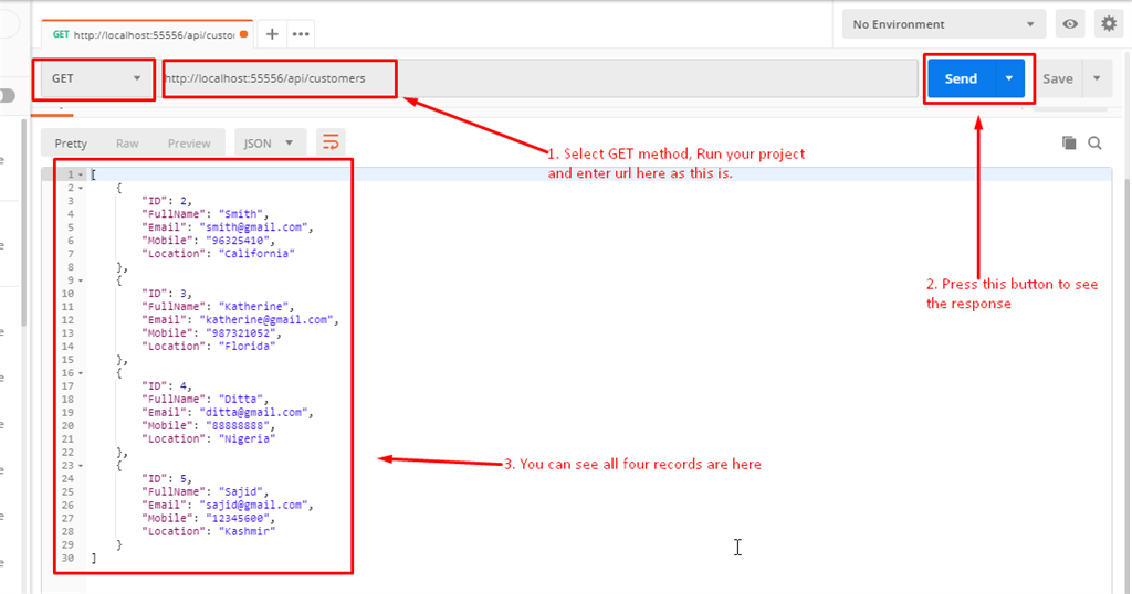 Crud In Web Api Using Sql Server